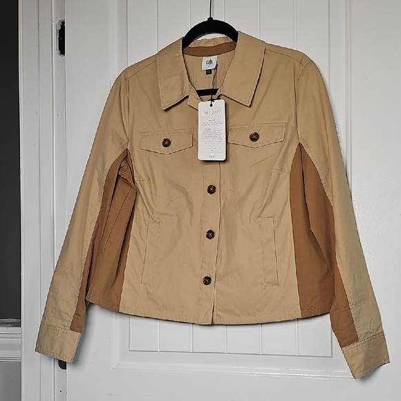 CAbi | Jackets & Coats | Nwt Cabi Med Tan Jacket With Structured Fit ...